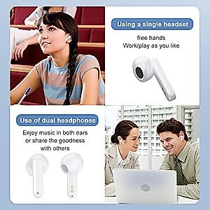 Hoseili 2023new editionBluetooth Headphones.Bluetooth 5.2 Wireless Earphones in-Ear，LED Power Display IPX7 Waterproof Band Microphone Touch Control Portable Charging Case for iOS Android PC. YJA3