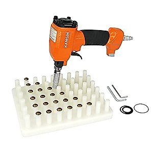 KAMSIN #1170 Pneumatic Decorative Nailer 11.7mm(7/16-Inch) Head Diameter Air Power Tack Nail Gun Finish Nailer for Upholstering, Leather Cover of Sofaofa (1170 Deco Tack Nail Gun)