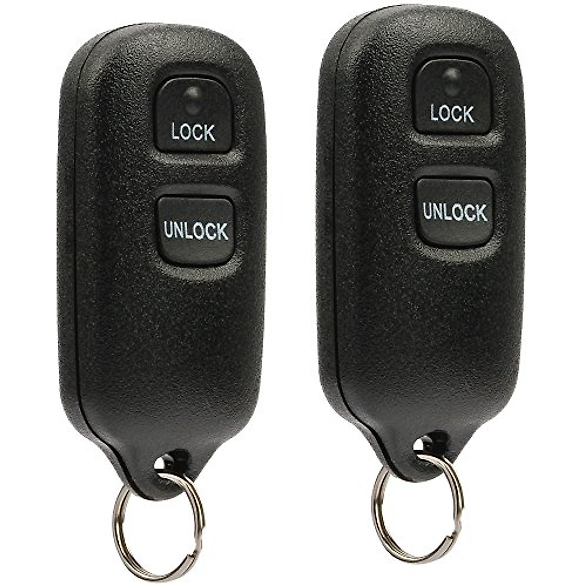 Key Fob Keyless Entry Remote fits Toyota Camry Celica Corolla Echo Matrix Sienna Solara (GQ43VT14T 2-Btn w/Panic), Set of 2