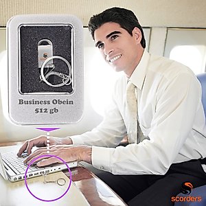 USB Flash Drive Mini | 512 GB Memory Stick | USB 2.0 Flash Drive | Metal Casing | Portable Thumb Drive | Lightweight with Large Capacity | Reliable and Stable Storage Capacity | Supports All OS |
