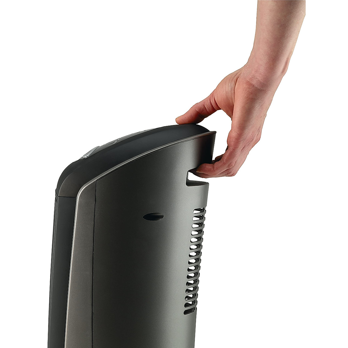 Lasko Oscillating Ceramic Tower Space Heater for Home with Adjustable Thermostat, Timer and Remote Control, 22.5 Inches, Grey/Black, 1500W, 751320