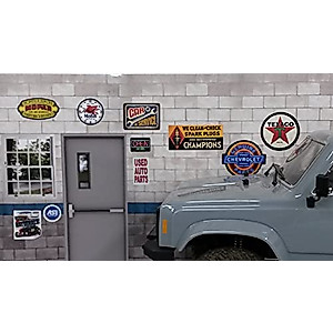 1/10 RC Rock Crawler - 43 Piece Scale Garage Sign Decals - 1:10 Scale Accessory Diorama
