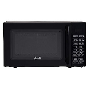 Avanti MT81K1BH Microwave Oven 700-Watts Compact with 6 Pre Cooking Settings, Speed Defrost, Electronic Control Panel and Glass Turntable, Black