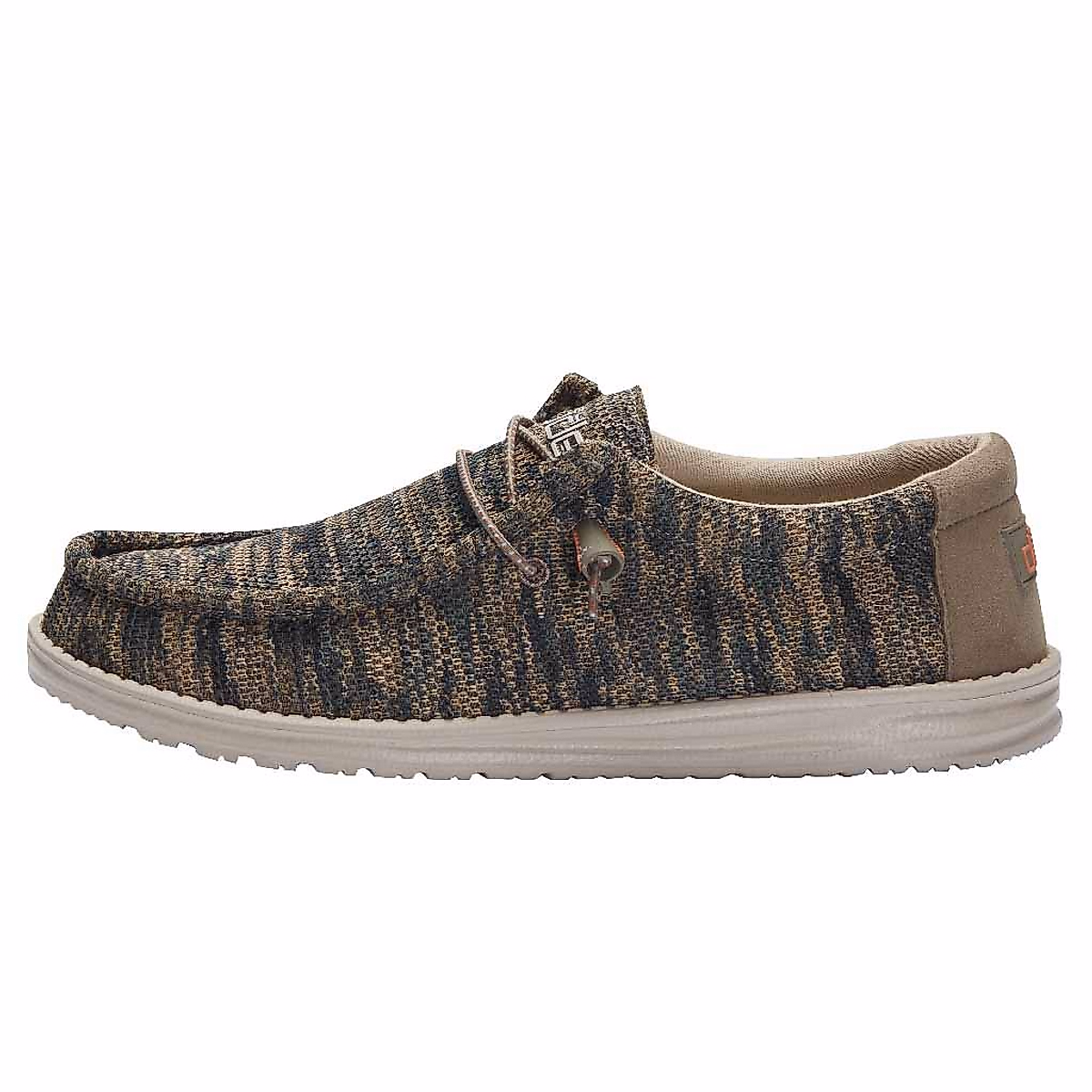 Hey Dude Men's Wally Sox Woodland Camo Size 12 | Men’s Shoes | Men's Lace Up Loafers | Comfortable & Light-Weight
