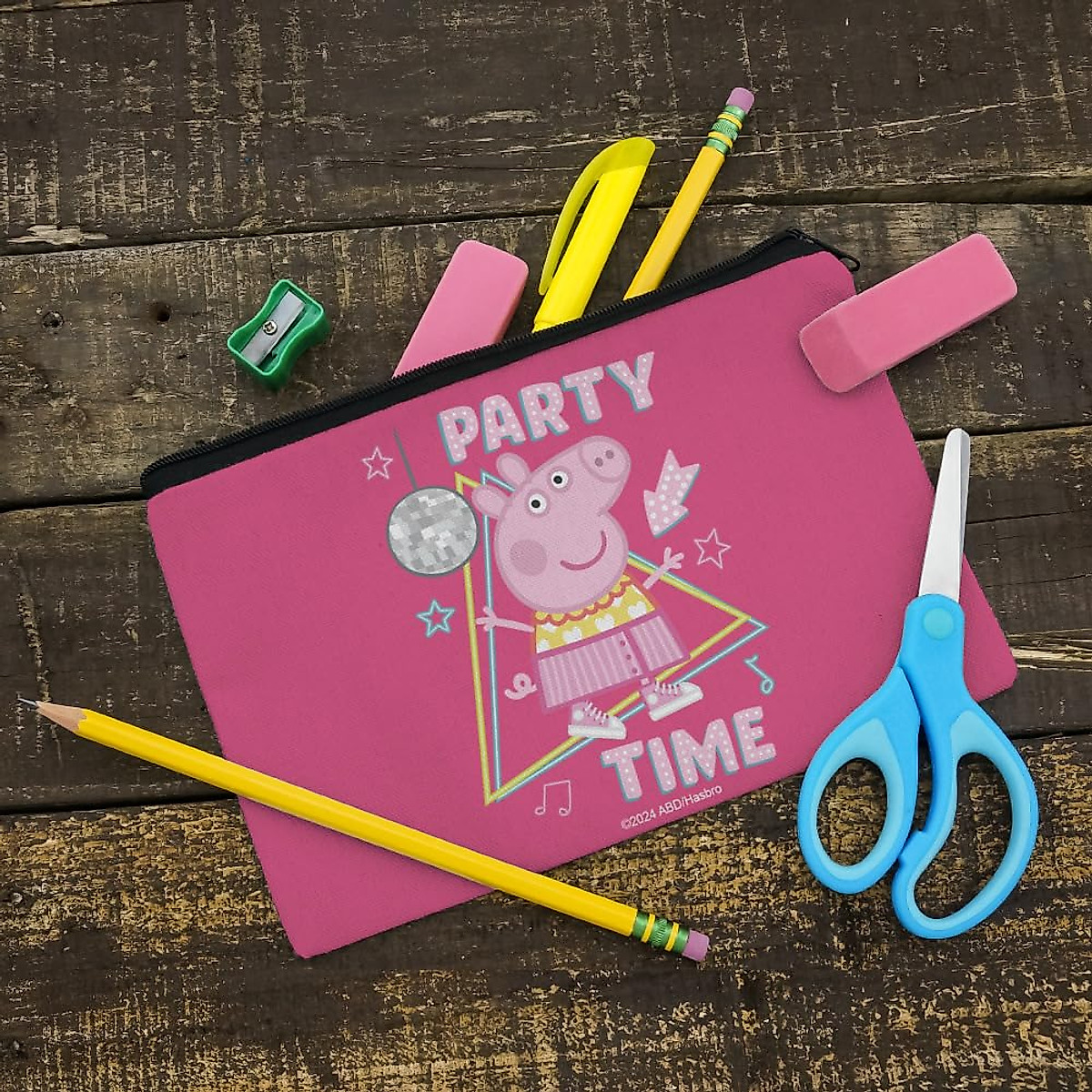 GRAPHICS & MORE Peppa Pig Party Time Pencil Pen Organizer Zipper Pouch Case