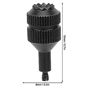 01 02 015 FPV Drone Controller Joysticks, CNC Aluminium Alloy Beautiful 2PCS Aluminum Controller Joysticks for Model Airplane Accessories for Metal Joystick Protector(Black)