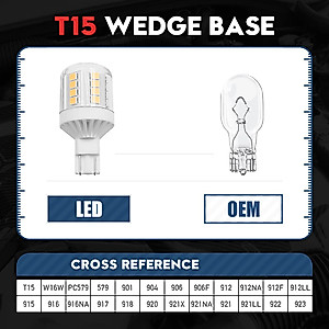 VEHICODE 921 922 912 906 LED Bulb Soft Warm White 12V 579 904 916 918 RV Interior Dome Light Replacement for Camper Trailer Marine Boat T15 Wedge T5 T10 Outdoor Landscape Lamp (4 Pack)