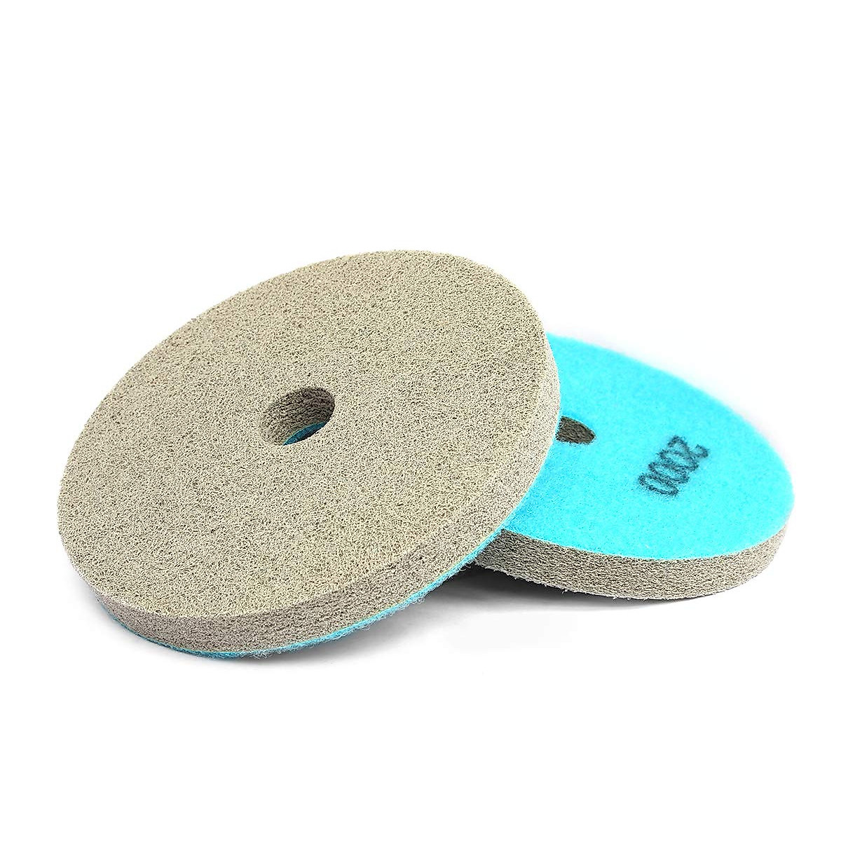 Z-LION 5" Diamond Polishing Pads for Granite Marble Stone Clean (7 Pcs Set)