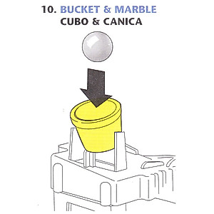 Mousetrap Game Replacement Part 10 - small Yellow Bucket
