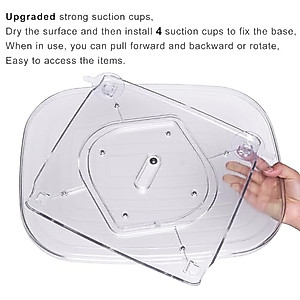 UPOGA Lazy Susan Organizer for Refrigerator 15.9''x11.8'' Rectangular Turntable Organizers and Storage, Easy Get Items from Inner Fridge and Cabinet