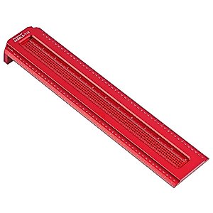 Woodpeckers Saddle T-Square, 12 Inch, Wraps Around Work Edge, USA Made Woodworking Square with Scribing Guides