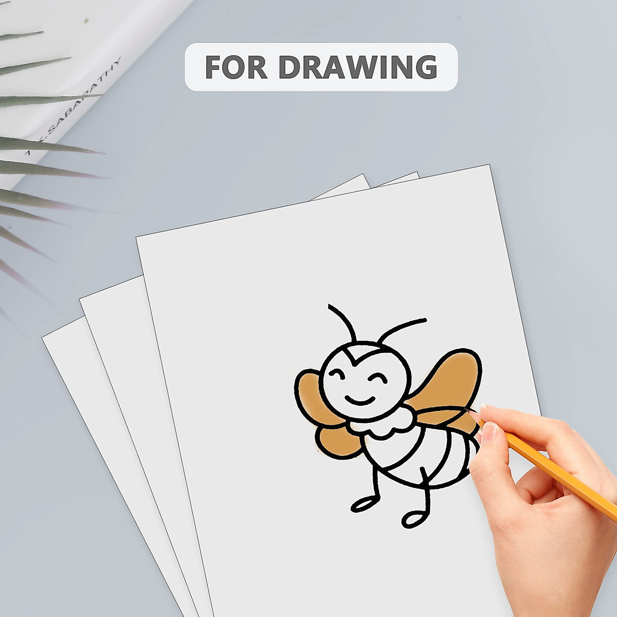 Somime 10 Packs White 5x7 Picture Mat with Backing,Acid Free Photo Prints 5x7 Picture Board