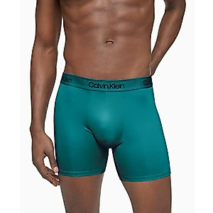 Calvin Klein Men's Micro Stretch 3-Pack Boxer Brief, Cobalt Sapphire, Spring, Distorted Blue, Medium