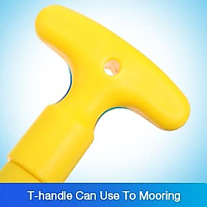 LIOOBO Canoe Paddle Kayak Paddles Retractable Lightweight Paddle Aluminum Alloy Telescopic Paddle Boat Accessories Yellow 1Pc