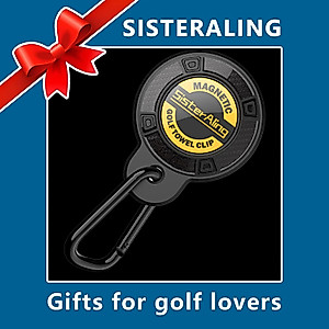 SisterAling Putter Ball Retriever Magnetic Clip for Golf Towel