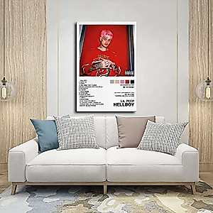 XIUXIN Lil Peep Hellboy Posters Album Cover Canvas Poster Unframe: 12x18inch(30x45cm)
