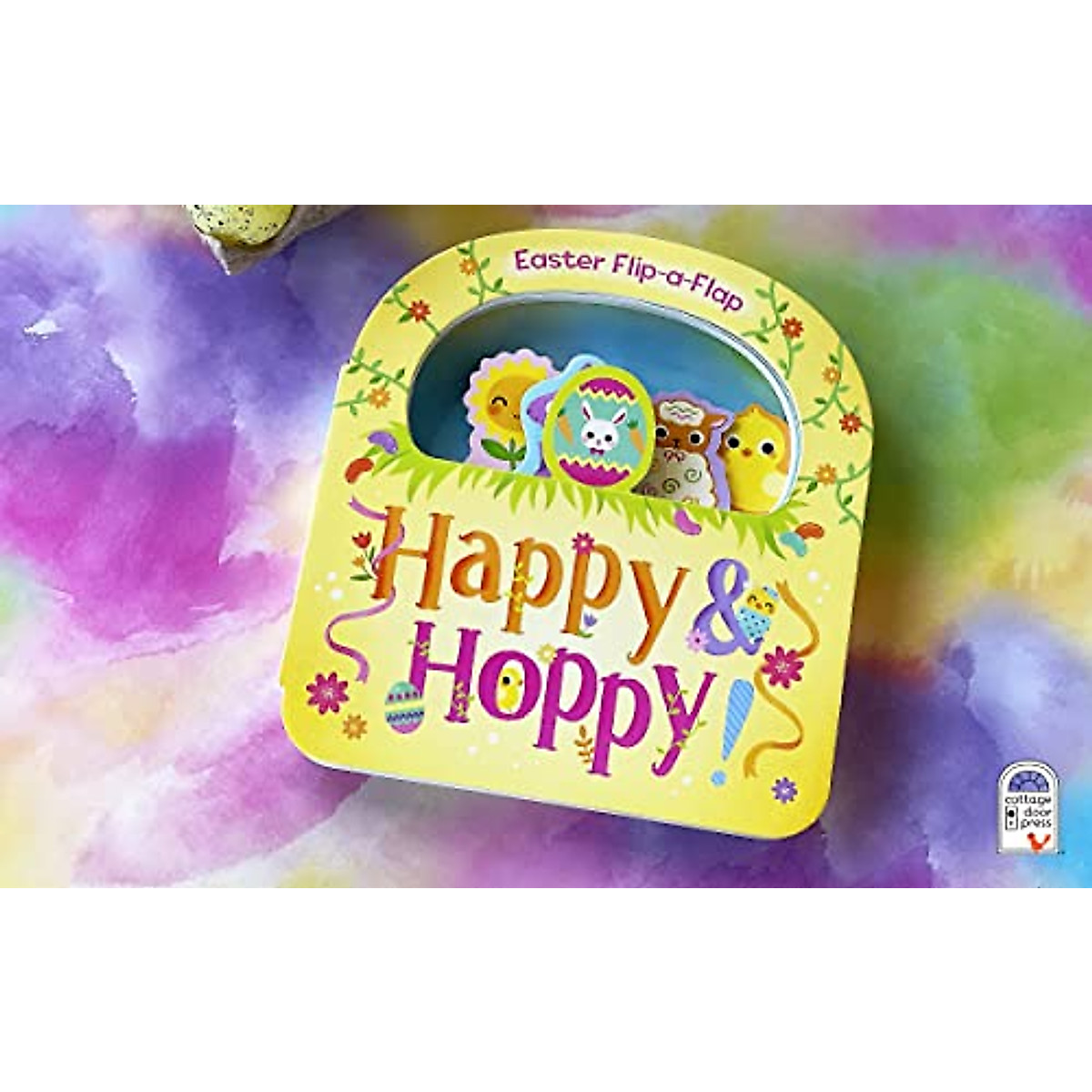 Happy & Hoppy - Children's Flip-a-Flap Activity Board Book for Easter Baskets and Springtime Fun, Ages 1-5