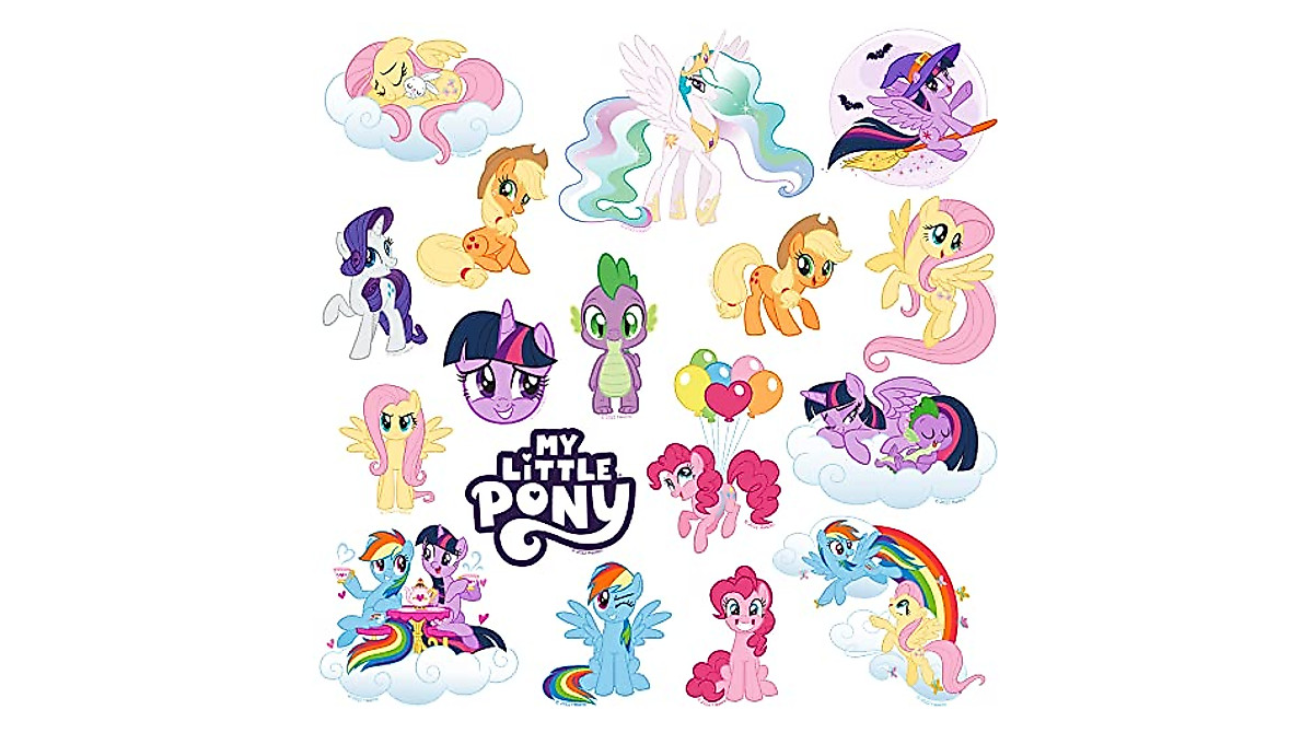 My Little Pony 50ct Vinyl Stickers - Fun for All Ages
