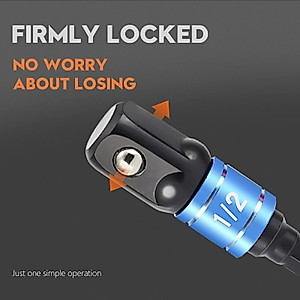 3Pcs Impact Grade Driver Sockets Drill Adapter Extension Set 1/4", 1/2", 3/8 Reducer Set Turns Power Drill Into High Speed Nut Driver Socket to Drill Adpater Drill Hex Bit Socket Adapter