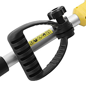 Futchoy Cordless Tiller and Cultivator Electric, 20V 250RPM Electric Tiller, 3.9inch Wide Battery Powered Garden Cultivator, Extendable Pole for Lawn,Yard,Soil Cultivation