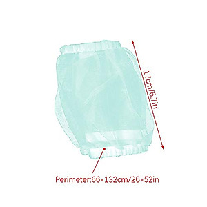 AZXAZ Mesh Bird Cage Cover Elastic Bird Cage Skirt Seed Catcher Guard Net Dustproof Shell (Small, Green)