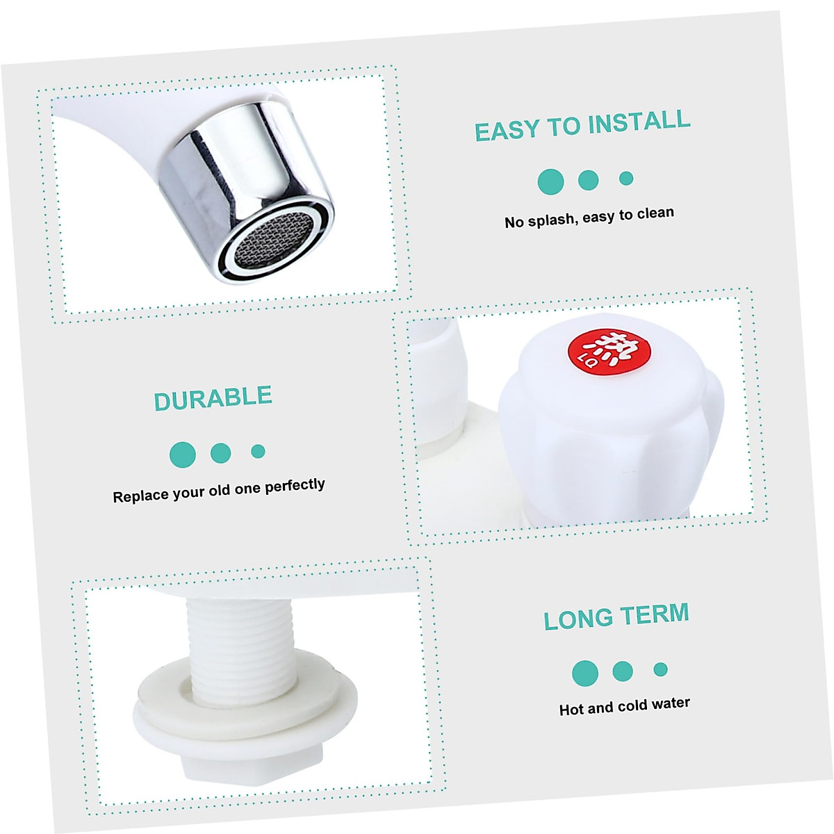 Plastic Faucet Kitchen Faucet Basin Two Handle Faucet Sink Two Handle Faucet Kitchen Basin Faucet Kitchen Sink Faucet Kitchen Two Handle Faucet Plastic Double Handle Faucet