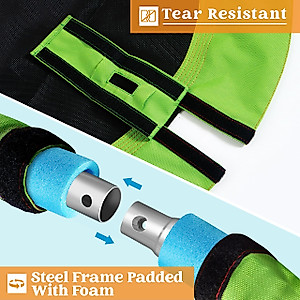 TURFEE 40" Rainbow Saucer Tree Swing for Kids, Waterproof Swing Seat with 2 Tree Hanging Straps for Playground Backyard Outdoor Activity