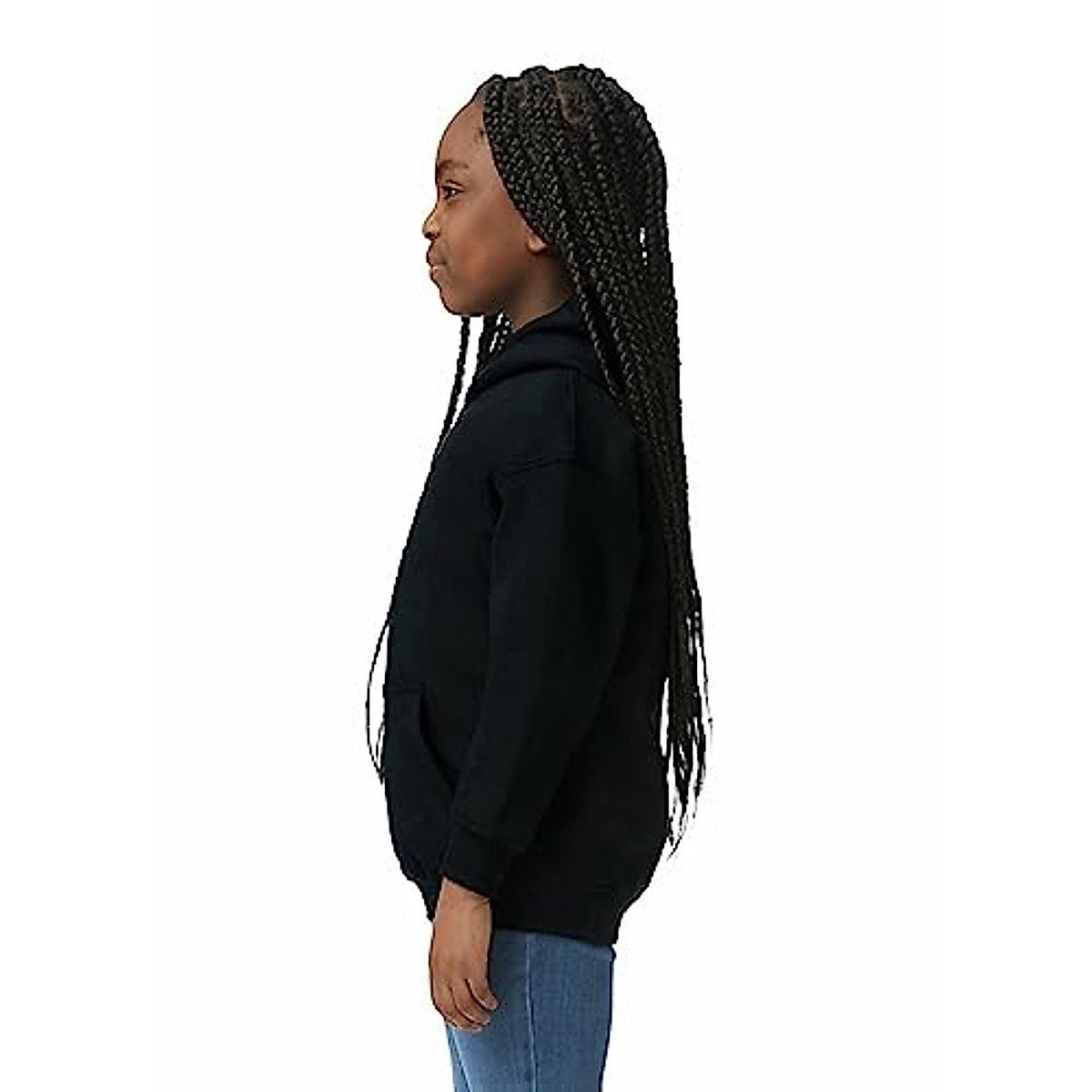 Gildan Youth Hoodie Sweatshirt, Style G18500B, Black, X-Large