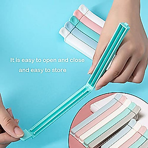 dogmoon Sealing Clips, Food Bag Clips, 15 Pcs Food Storage Sealing Clips Freezer Bag Clips for Kitchen Food Snacks Storage Reusable Bag Clips(3 Sizes)