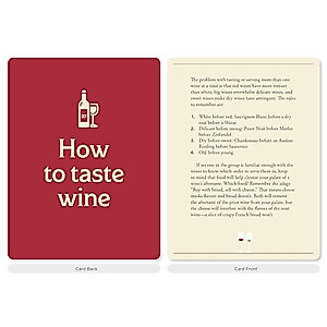 The Wine Lover's Card Deck: 50 Cards for Selecting, Tasting, and Pairing