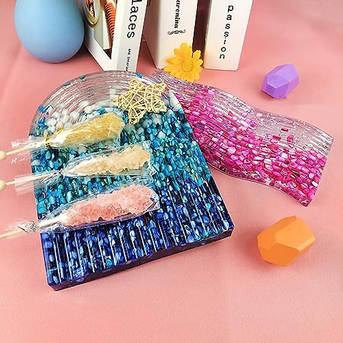 Decorative Tray Resin Mould,Jewelry Tray Silicone Mold for Epoxy Resin,Fruit Plate Tray Resin Casting Mold