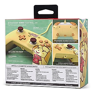 PowerA Enhanced Wired Controller for Nintendo Switch - Animal Crossing: Isabelle