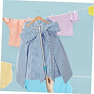 Cabilock 5pcs Stitching Clothes Rail Clothing Racks for Home Drying Rack Clothing Outdoor Sun Blocking Curtains Outdoor Clothes Line Telescopic Clothing Hook Pole Reach Plastic Dark Green