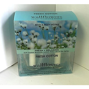 Bath & Body Works Wallflowers Home Fragrance Refill Bulbs Fresh Cotton 2 Pack