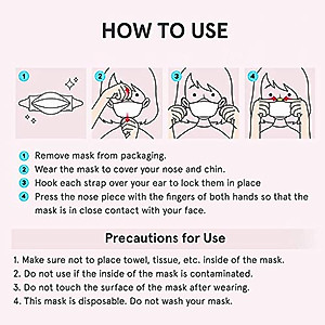 THEPURI KF94 Disposable Face Safety Mask, Pink 20 Masks, Eco-Friendly Packaging - 5 Masks in 1 Pack, Breathable Mask for Adults – Good Manner