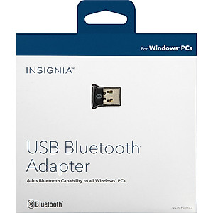 Insignia - Bluetooth 4.0 USB Adapter - Black