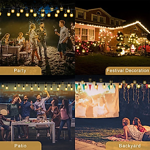 IForSoo Waterproof LED Christmas Snowflake Projector Lights Outdoor