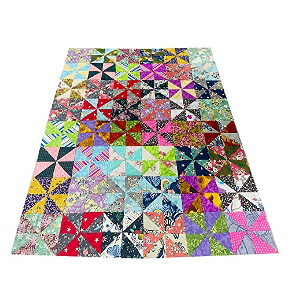 HANPATQUI 50PCS 10 x 10 inch Floral 100% Cotton Fat Quarters Fabric for Sewing and Quilting Bundles Precut Fabric Square for DIY Craft Patchwork