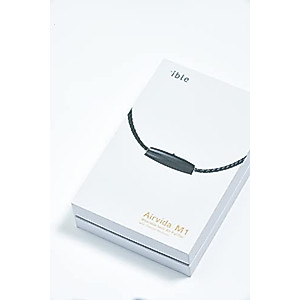 Airvida M1 Wearable Ionic Air Purifier| Titanium Necklace and Collar Clip| 99% removal rate verified by 3-party labs| USB rechargeable (19.6 in, Black)| Best gift for mom