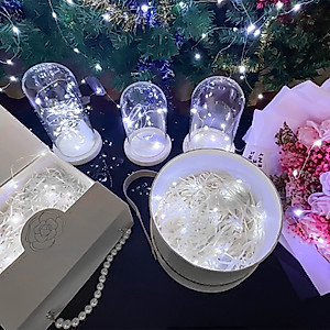 Etinga 20 Pack Fairy Lights Battery Operated String Lights, 10 LED on 3.3ft Silvery Copper Wire，for Flowers Gift Box Wedding Party Christmas Decoration (20 Pack, Cool White)