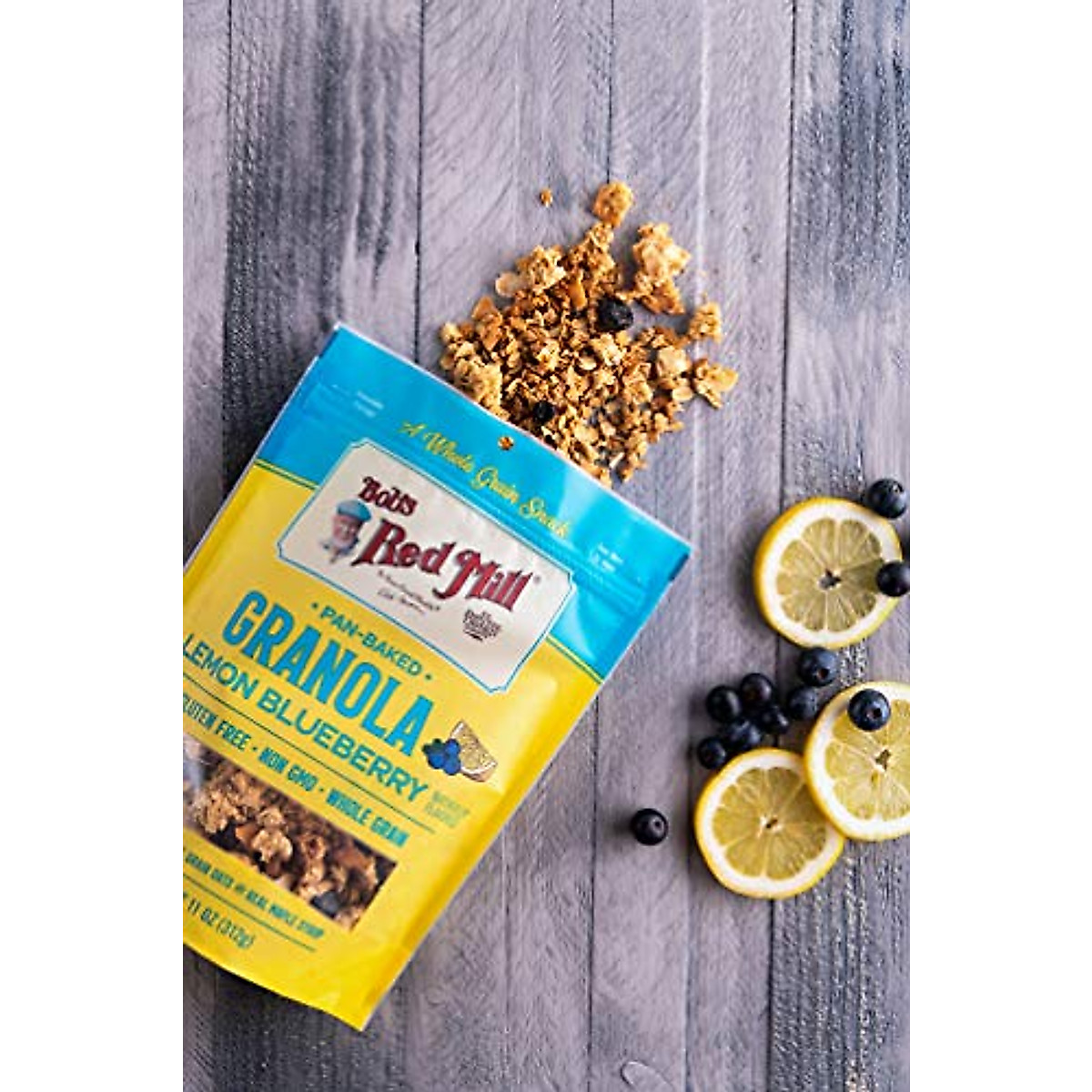 Bob's Red Mill Homestyle Lemon Blueberry Granola, 11-ounce (Pack of 6)