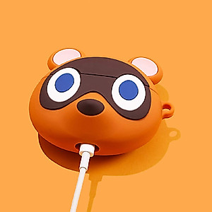 Yunnduar Case for AirPod Pro Cartoon Design Cute Cover with Keychain Silicone Fashion Funny Soft Protective Skin for Air Pods Pro Girls Women Boys Kawaii Shell Fun Cases for AirPods Pro Big Eye Dog