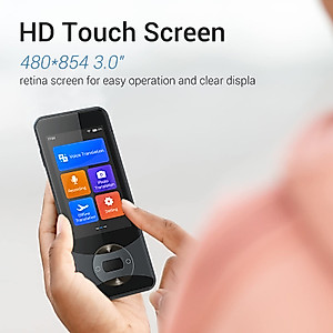 Wooask Language Translator Device Portable Real-time Voice Translation in 138 Different Languages and Accents for Learning, Travel, Business and Daily Tasks