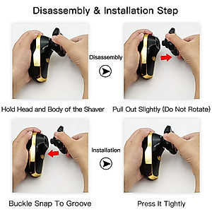 Men's Electric Shaver Replacement Heads 5 Head Fiveblade for Men Shaver Wet & Dry Compatible Waterproof Multi Functional(DT2)