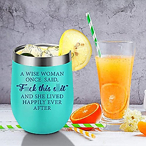 Coolife Funny Wine Tumbler - New Beginnings Gifts for Women, Drinking Gifts, Retirement, Birthday Gifts for Women, Best Friend, Coworker, Her - Cool Bday Gifts for Mom, Wife, Sister, Fun Wine Cups