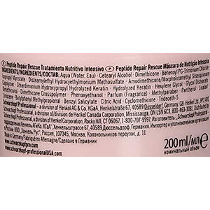 Schwarzkopf BC Bonacure Peptide Repair Rescue Treatment, Clear, 6.7 Fl Oz