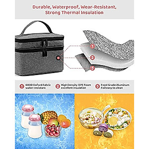 Kompoll Breast Pump Bag with 2 Removable Dividers to Store Breast Pump, Baby Bottles and Extra Parts Portable Breast Pump Bag L Size Compatible with Medela, Willow, Elvie and Momcozy Breast Pumps…