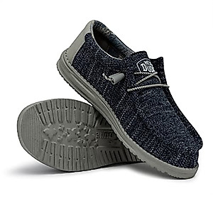 Hey Dude Men's Wally Sox Moonlit Ocean Size 11| Men's Loafers | Men's Slip On Shoes | Comfortable & Light-Weight