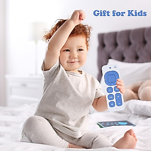 Silicone Baby Teething Toy, Small Remote Control Shape for Little Hand, Soft Chew Toy, Teether Sensory Toy for 3 Months+ Toddlers