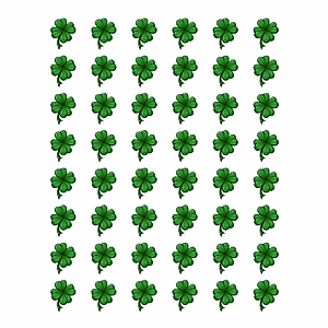 48 pcs Shamrock Clover ST Patricks Day​​​​​​​​​​ Stickers Envelope Seals Labels Round Tags, Stamps Sticker for Gift Cards, Envelopes, Boxes for Holiday, Birthday, Christmas